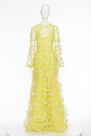 Valentino Garavani Round-neck Long-sleeved Dress