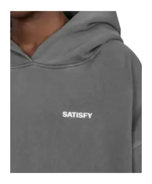 Satisfy Long-sleeved Hooded Sweatshirt With Drawstring