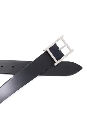 Orciani Square Buckle Leather Belt