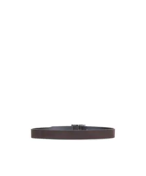 ORTIGNI Textured Buckle Belt - Brown