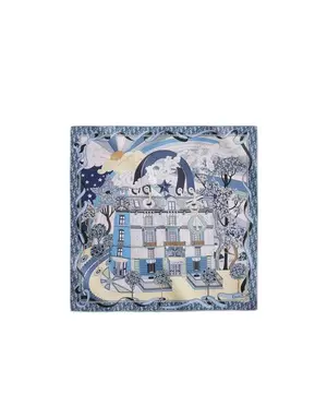 Dior Avenue90 Square Scarf - Blue