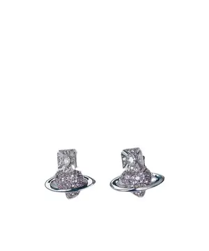 VIVIENNE WESTWOOD Orb Embellished Earrings - Gray