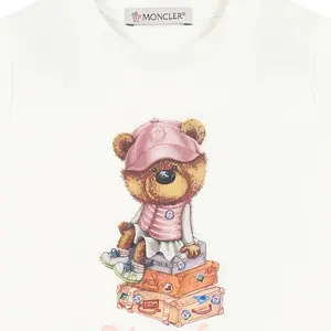 Moncler Teddy Bear Motif Cotton T-shirt