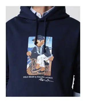 Polo Ralph Lauren Hooded Sweatshirt With Polo Bear Graphic