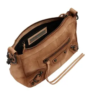 Balenciaga Le City Moto Mini Shoulder Bag - Camel
