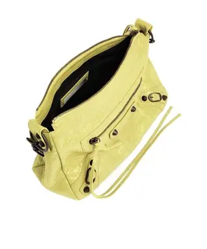 Balenciaga Le City Moto Mini Shoulder Bag - Lemonade