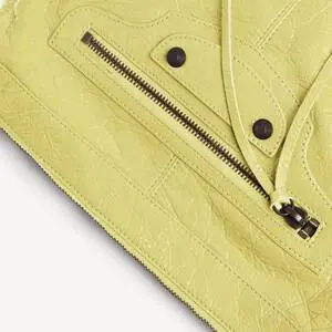 Balenciaga Le City Moto Mini Shoulder Bag - Lemonade