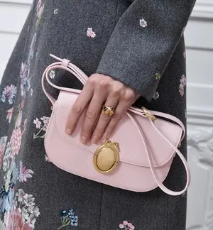 Dior Flap Shoulder Bag With Medaillon Buckle