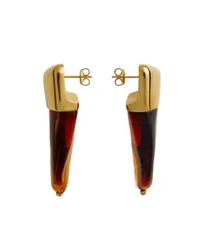 Bottega Veneta Large Prisma Earrings - Taffy