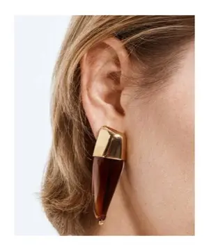 Bottega Veneta Large Prisma Earrings - Taffy