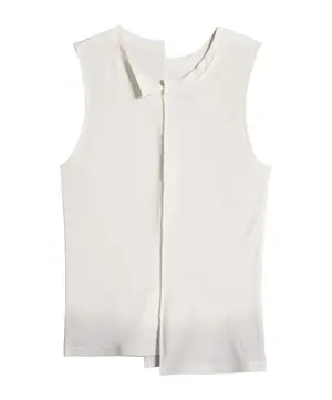 Y3 Sleeveless Asymmetrical Tank Top