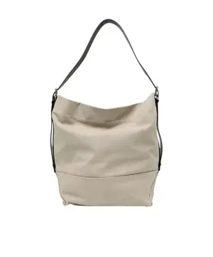 LEMAIRE Zip-up Top Handle Bag - Dark Linen