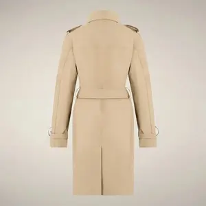 SAVE THE DUCK Collared Long-sleeved Trench Coat