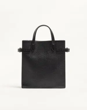 Valentino Garavani Antibes Small Shopping Bag In Grained Leather