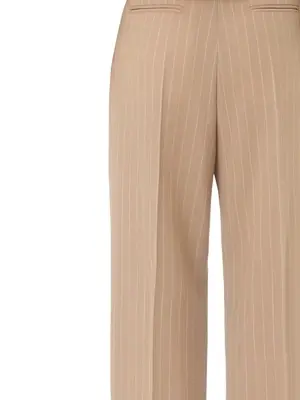 Valentino Garavani Faded Pinstripe Wide Leg Trousers - Nude