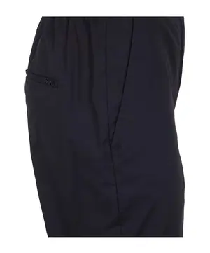 Seventy Cotton Stretch Trousers With Side And Back Pockets - Black
