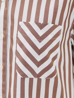 RAG  BONE Rag & Bone Striped Shirt With Classic Collar And Pocket
