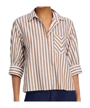 RAG  BONE Rag & Bone Striped Shirt With Classic Collar And Pocket