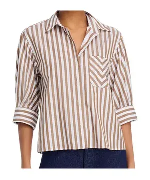 Rag & Bone Striped Pocket Shirt - White