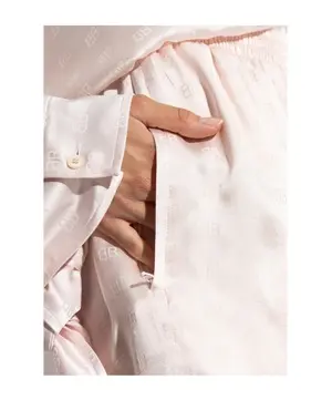 Balenciaga Monogram Elastic Waist Shorts