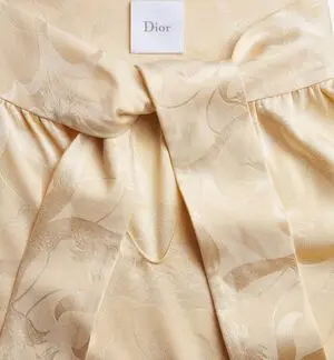 Dior Cold Shoulder Blouse With Tie Detail