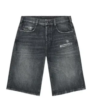 DIESEL® D-enim-m-short Denim Bermuda Shorts - Gray
