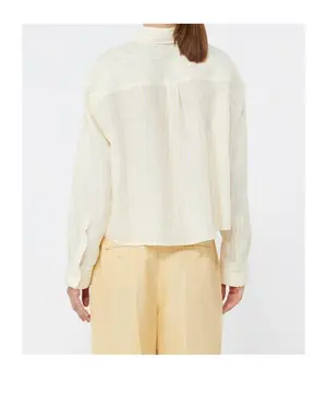 Max Mara Striped Long Sleeve Shirt - White