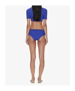 Christopher Esber Cropped Top With Cutout Detail - Indigo