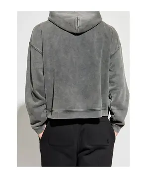 REPRESENT Cotton Hoodie With Kangaroo Pocket - Gray