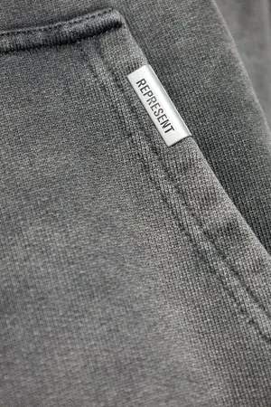 REPRESENT Cotton Hoodie With Kangaroo Pocket - Gray