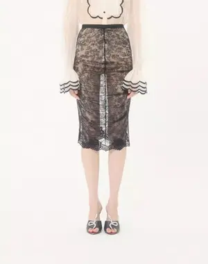 Valentino Garavani Stretch Lace Skirt