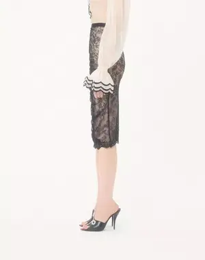 Valentino Garavani Stretch Lace Skirt