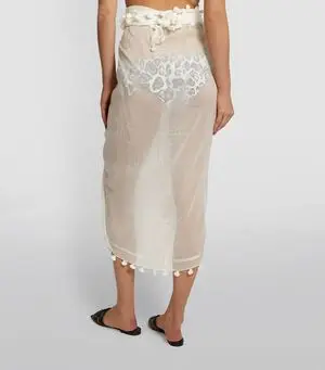 Melissa Odabash Tasseled Pareo Scarf