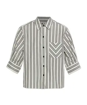 RAG  BONE Rag & Bone Striped Shirt With Lapel And Button Closures