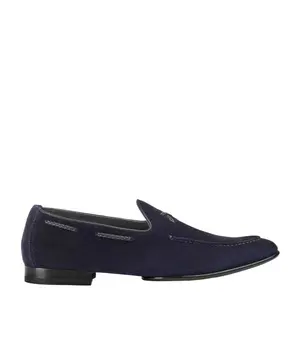 DOUCAL'S Suede Slip-on Loafers