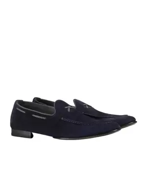 DOUCAL'S Suede Slip-on Loafers