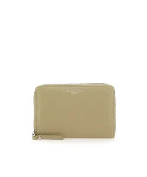 GIANNI CHIARINI Gianni Chiarini Grain Zip-Around Wallet Nude