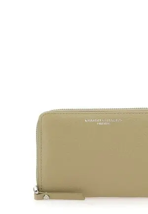 GIANNI CHIARINI Grain Zip-around Wallet - Nude