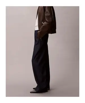 Calvin Klein Straight-leg Pleated Trousers