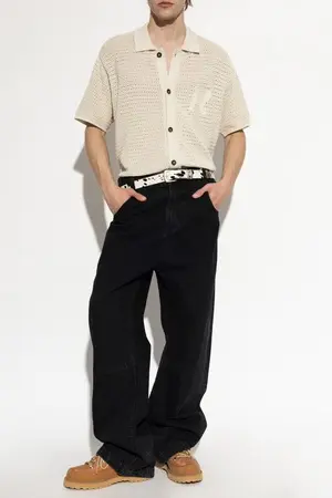 REPRESENT Crochet Short Sleeve Cardigan