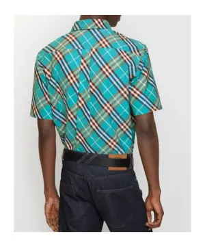 Burberry Short Sleeved Checked Shirt