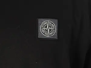 Stone Island Logo Patch Crewneck T-shirt - Black