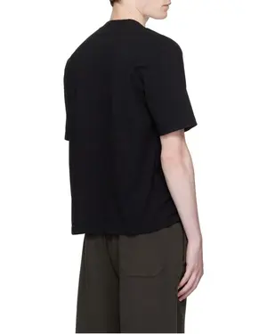 Stone Island Logo Patch Crewneck T-shirt - Black