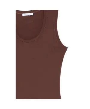 Patrizia Pepe Sleeveless Round Neck Top - Red