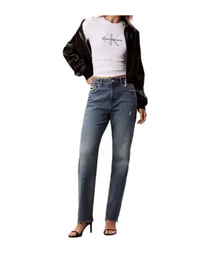 Calvin Klein High Rise Straight Jeans