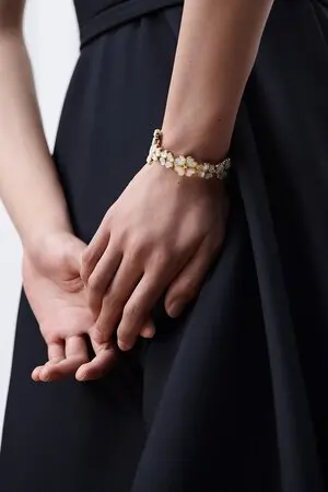 Dior Sparkling Clover Cuff Bracelet