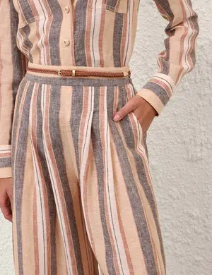 Zimmermann Striped Wide-leg Trousers