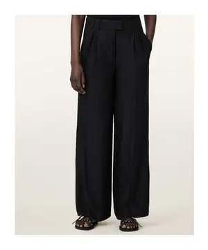 ALLSAINTS Charley Pleated Trousers - Black
