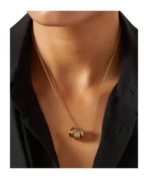 COACH Circle Pendant Necklace - Golden