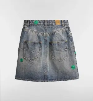 Dior Embroidered Clover Mini Skirt